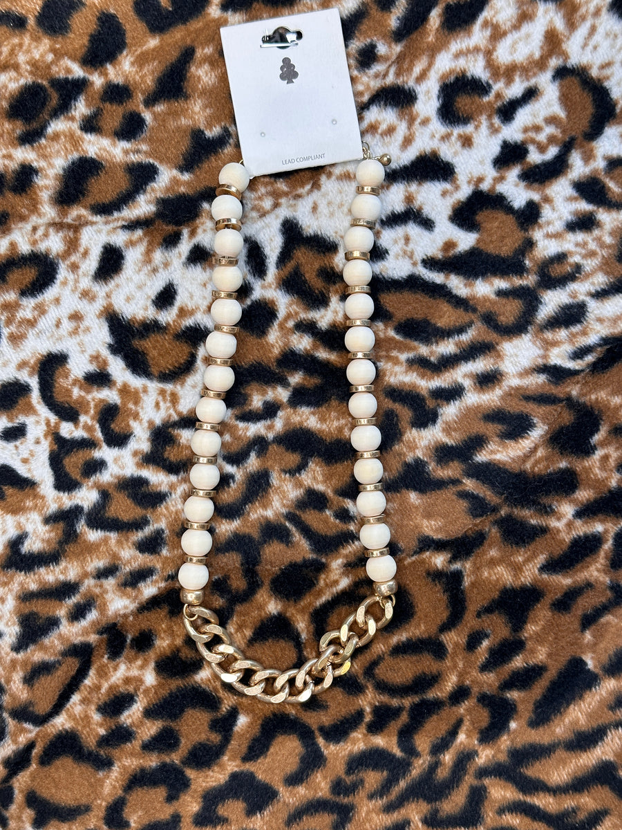 Stacked Up Bead and Chain Necklace – Sugar Creek Clothing LLC